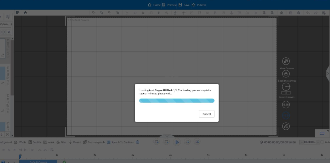 Take a Long Time to Load a New Font - Mango Animate Help Center