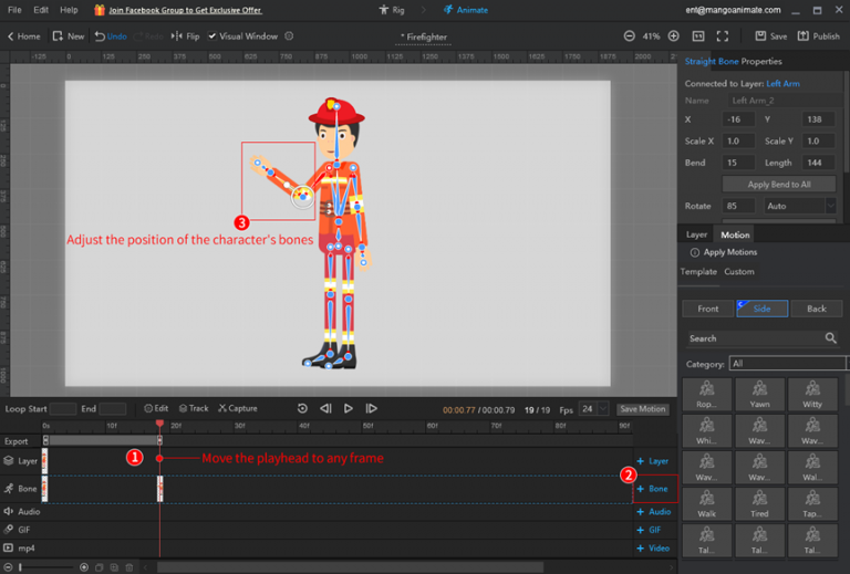 How to Open a Character Template and Add Motions - Mango Animate Help Center