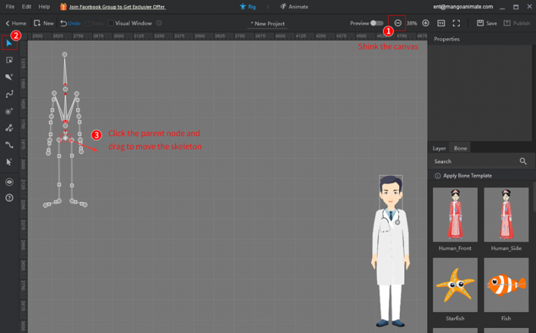 How to Move the Skeleton and Adjust Its Position after Adding a Bone ...